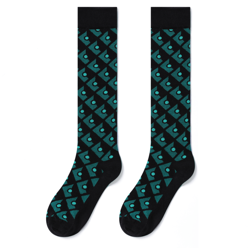 Black Green Illusion Socks | TheSockWave