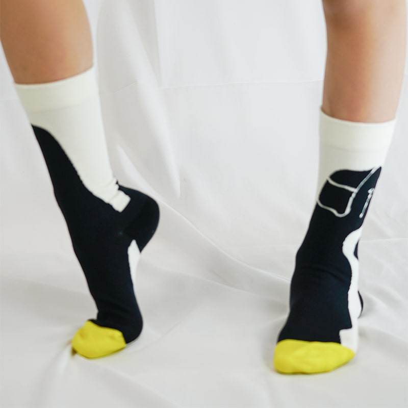 Abstract Tea Sad Socks | TheSockWave