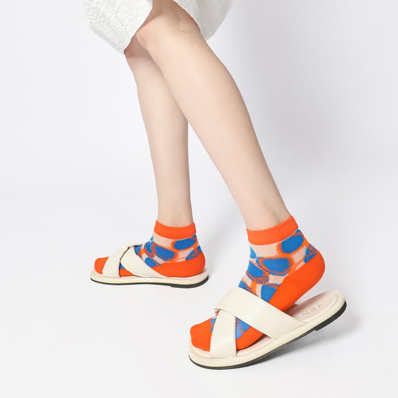 Blue Dot Stockings | TheSockWave