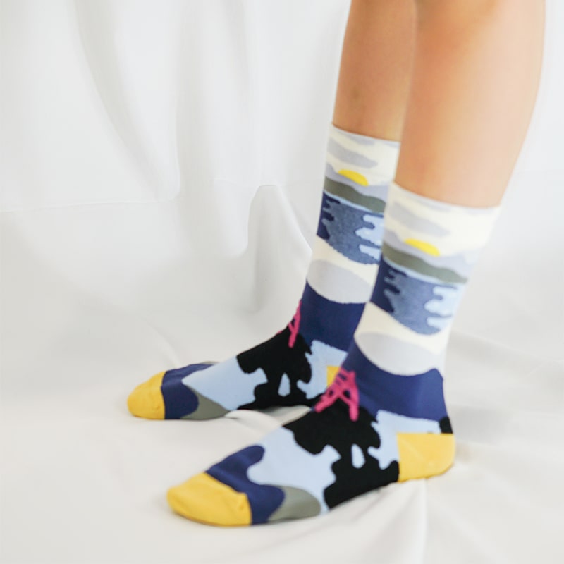 Calm Scenery Socks | Exclusive Deals at TheSockWave