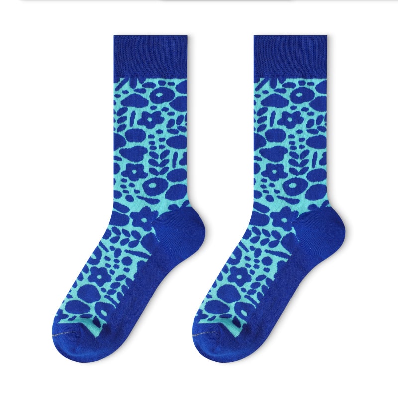 Deep Blue Love Socks | TheSockWave