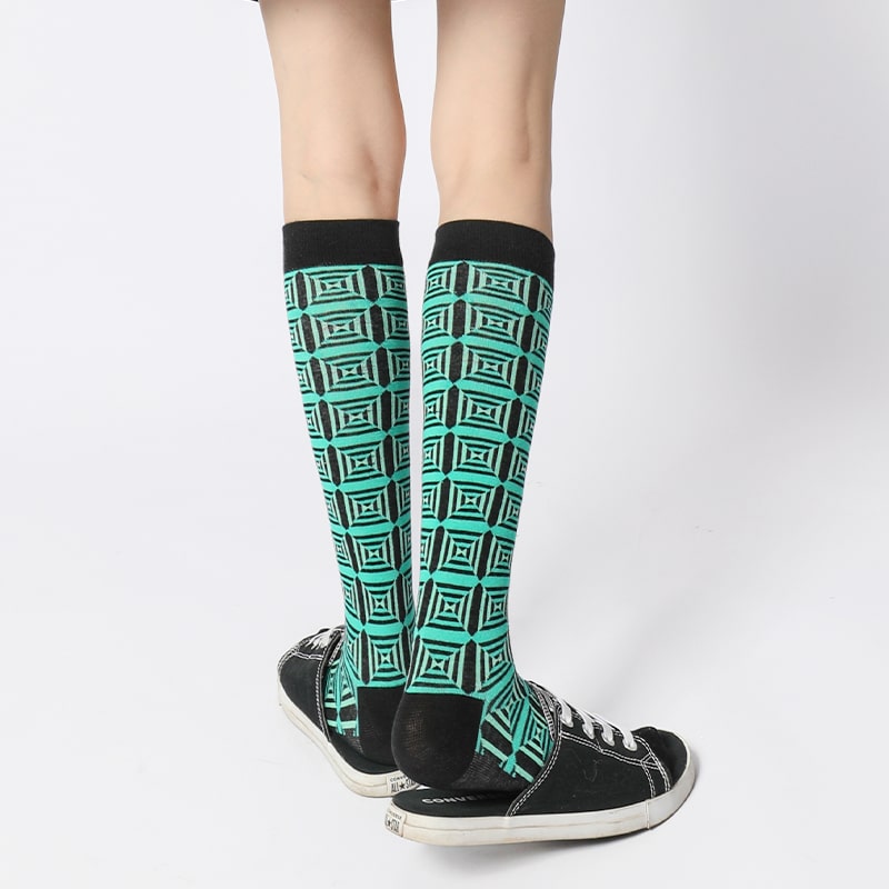 Green Plaid Socks | Green Tartan Socks | TheSockWave