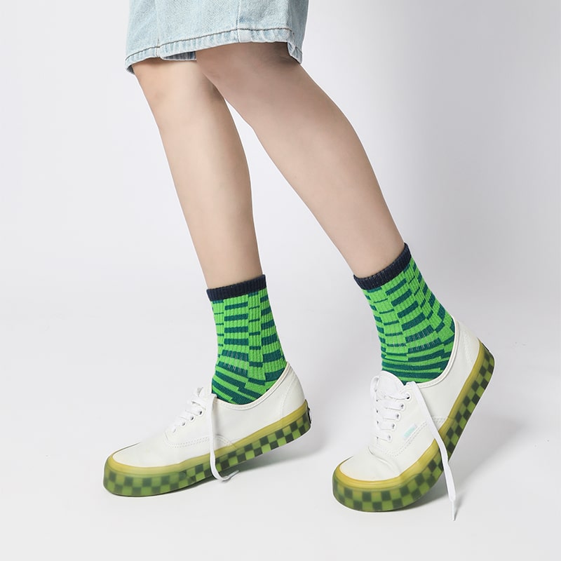 Green Striped Sock | TheSockWave
