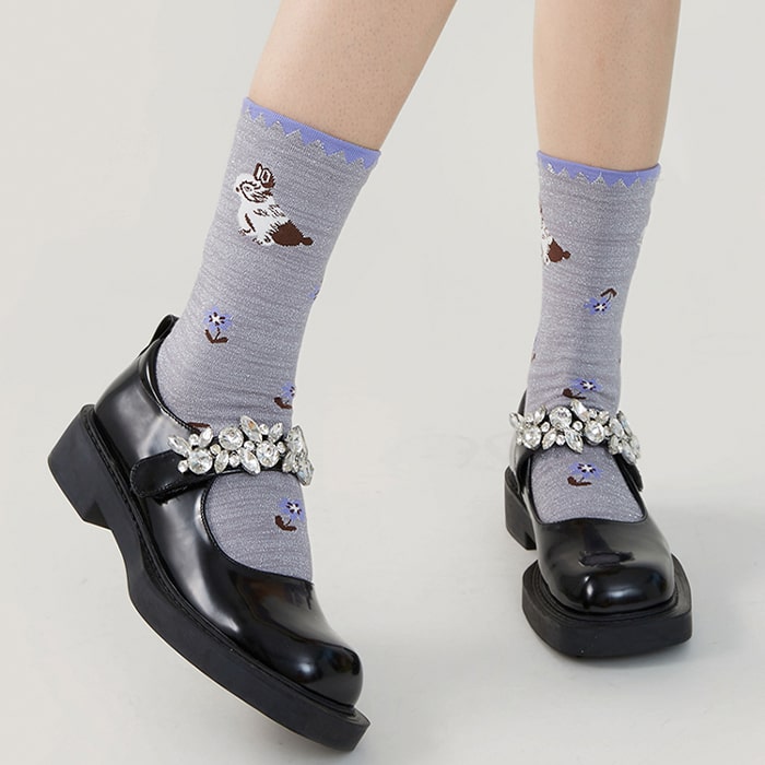 Moon Rabbit's Pearl Socks Set | TheSockWave