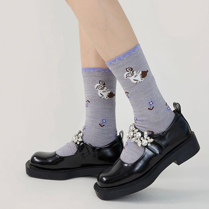 Moon Rabbit's Pearl Socks Set | TheSockWave