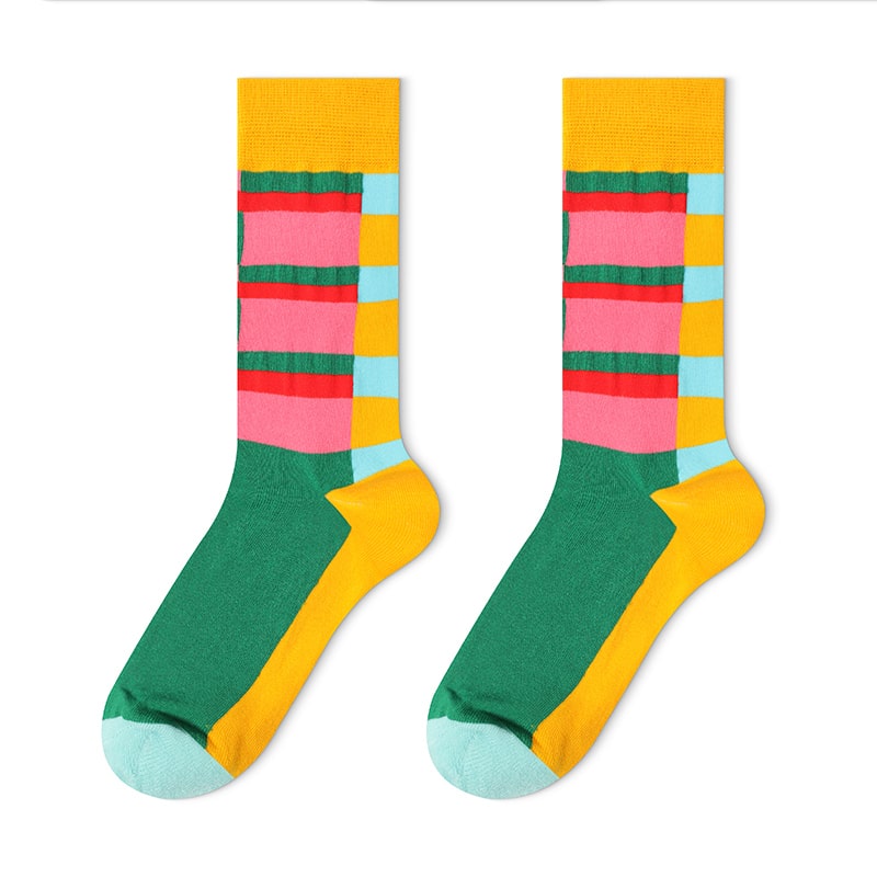 Multicolour Mosaic Socks | TheSockWave