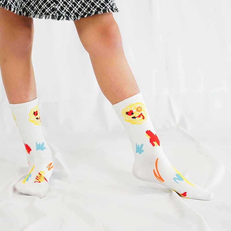 Patched Sunshine Socks | TheSockWave