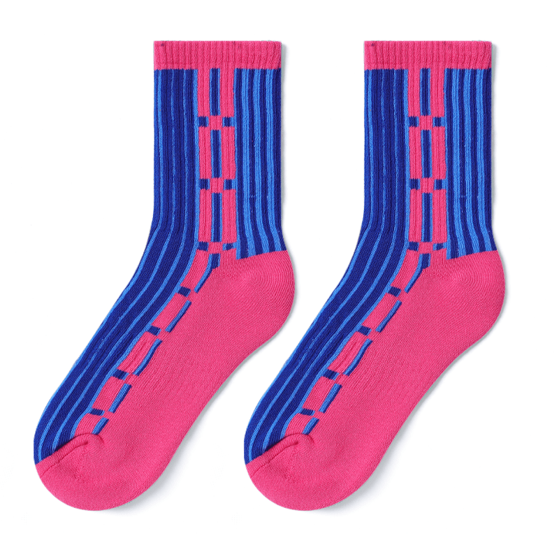 Pink-Blue Mix Socks | TheSockWave