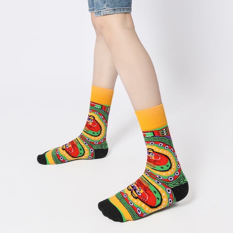 Red Prawn Festival Socks | TheSockWave