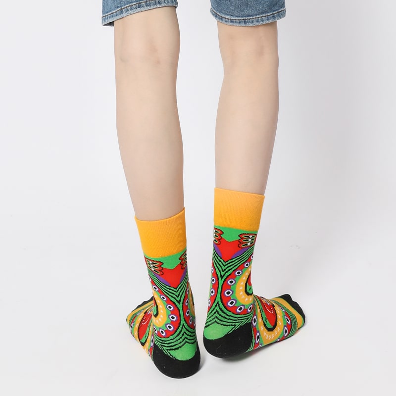 Red Prawn Festival Socks | TheSockWave