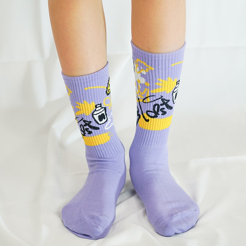 Simple Graffiti Socks | TheSockWave
